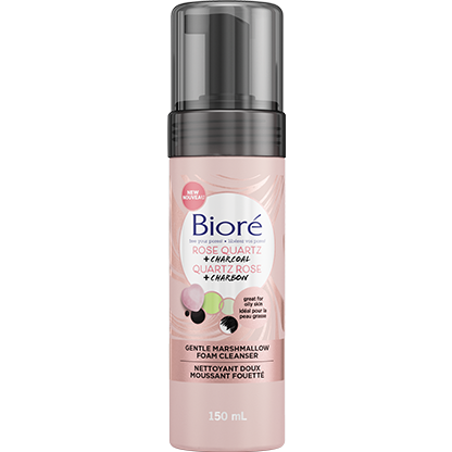 Biore Gentle foaming cleanser whipped rose quartz charcoal Care fo The Skincare Eshop