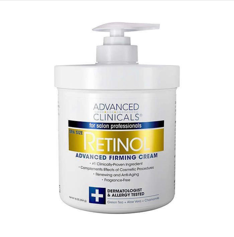 Advanced Clinicals Crème pour le visage et le corps au Retinol- 500 g ...